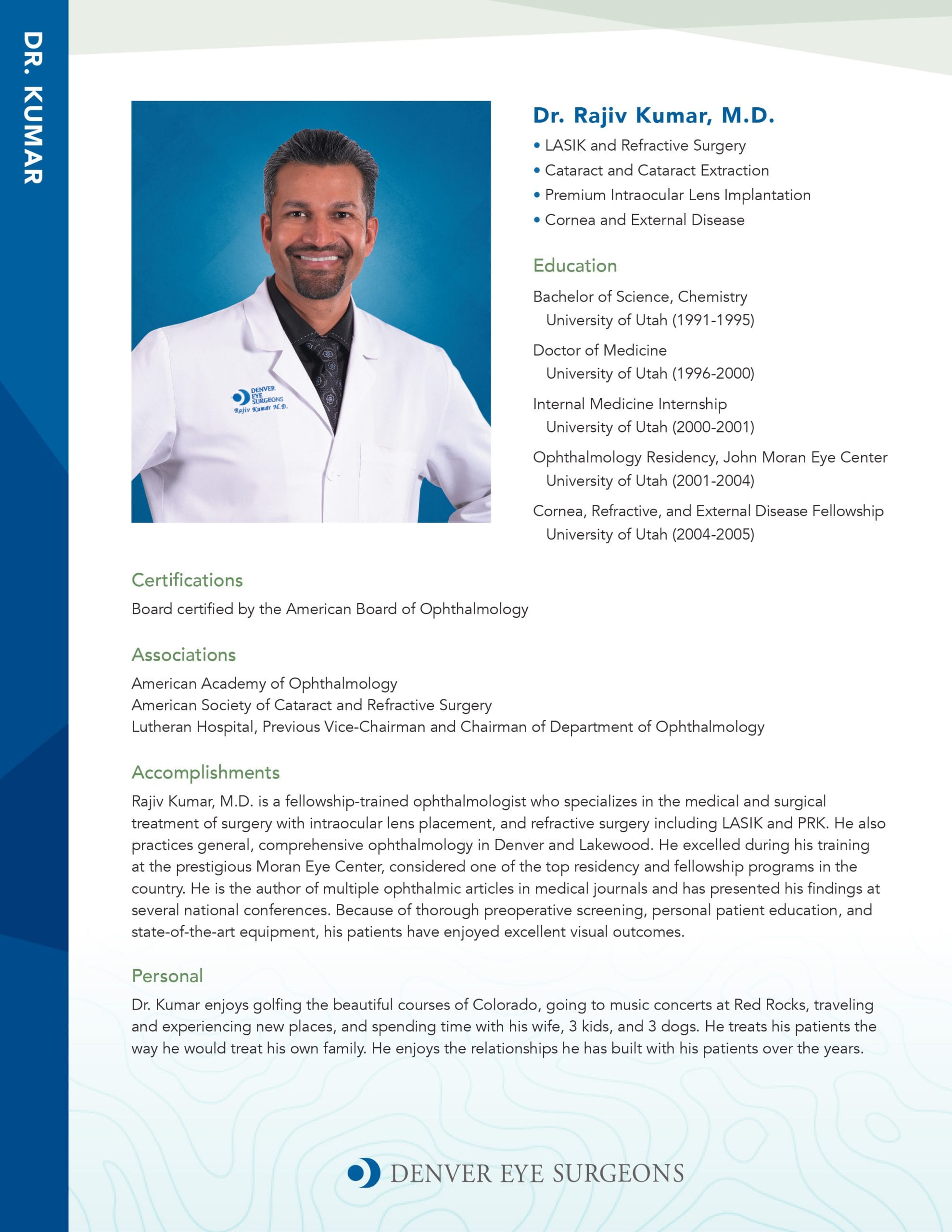 Panorama LASIK at Denver Eye Surgeons Patient Education